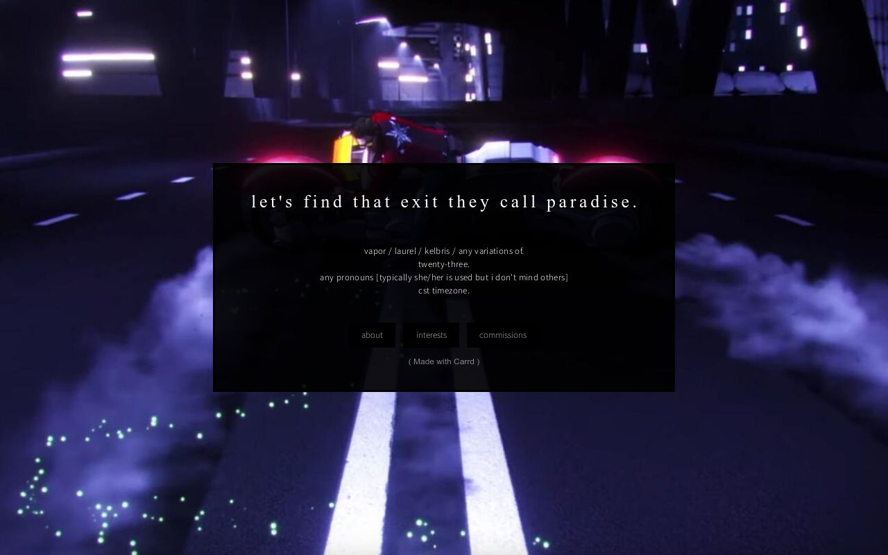 Vapor's Carrd